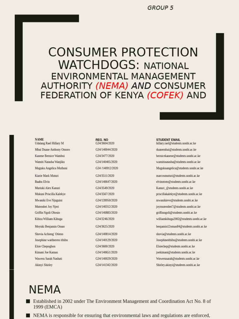Consumer Protection Group 5 Presentation | PDF | Non Governmental ...