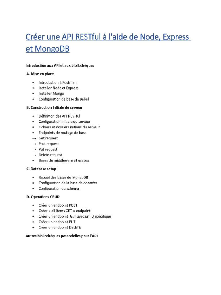 Lab 01 - Creer Api Rest Nodejs - Api Rest Nos | PDF
