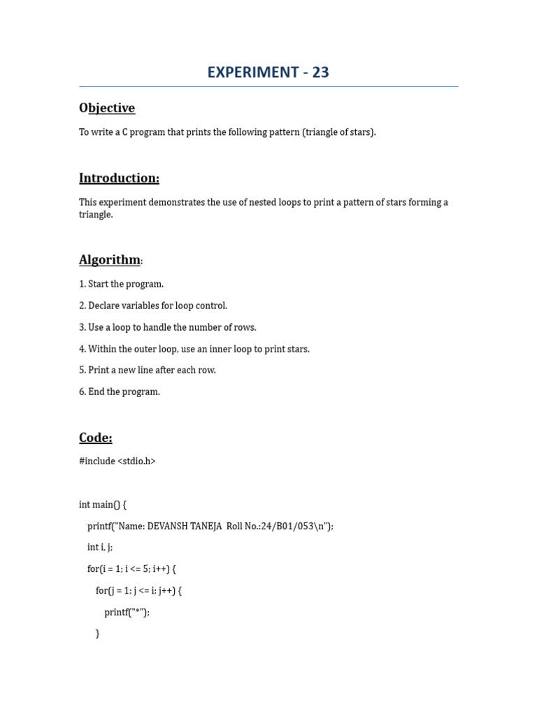 Experiment 23 DT | PDF