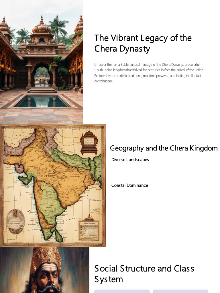 Culture of the Chera Dynasty Before British Rule Presentation | PDF