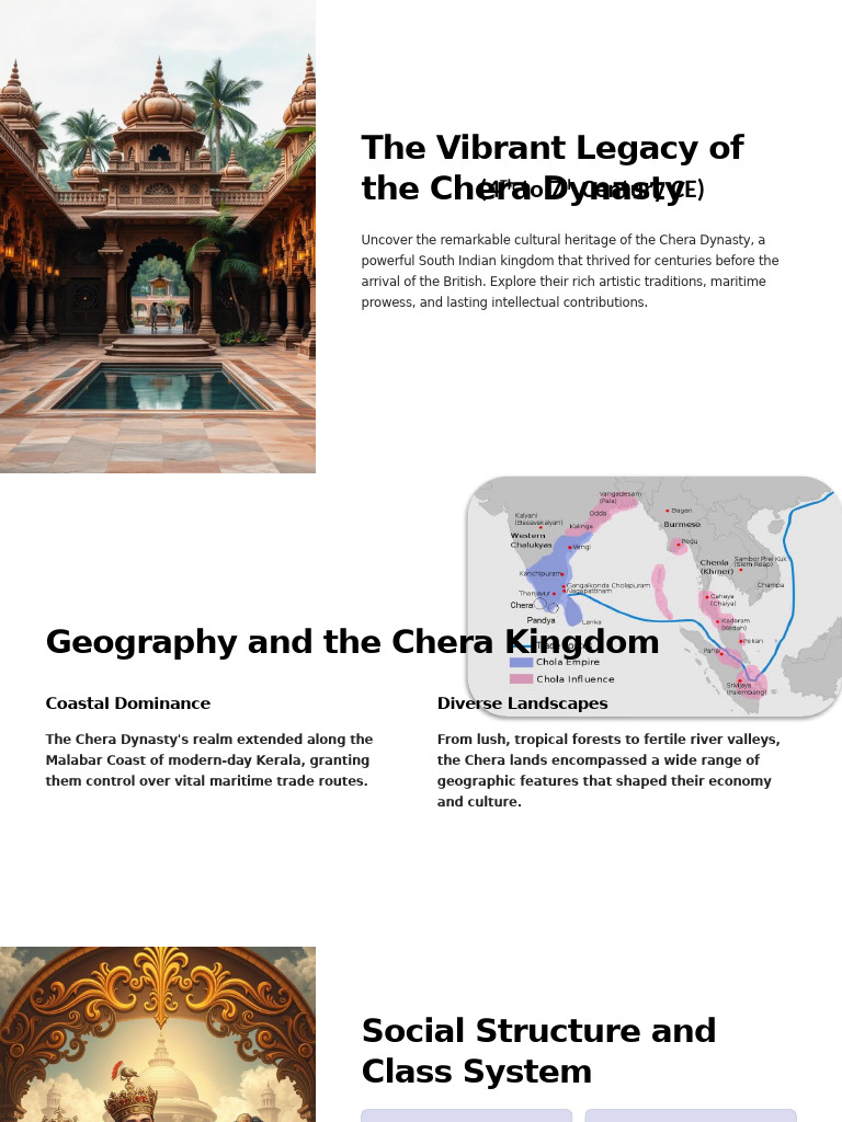 Culture of The Chera Dynasty Before British Rule | PDF | Asia