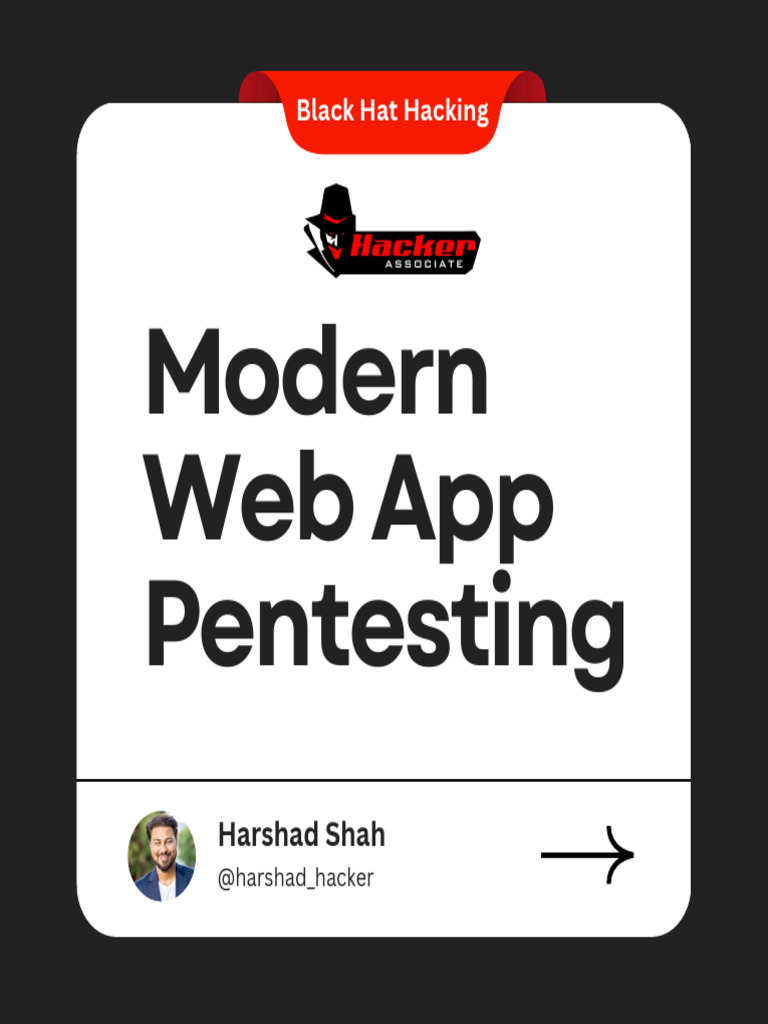 Modern Web App Pentesting | PDF