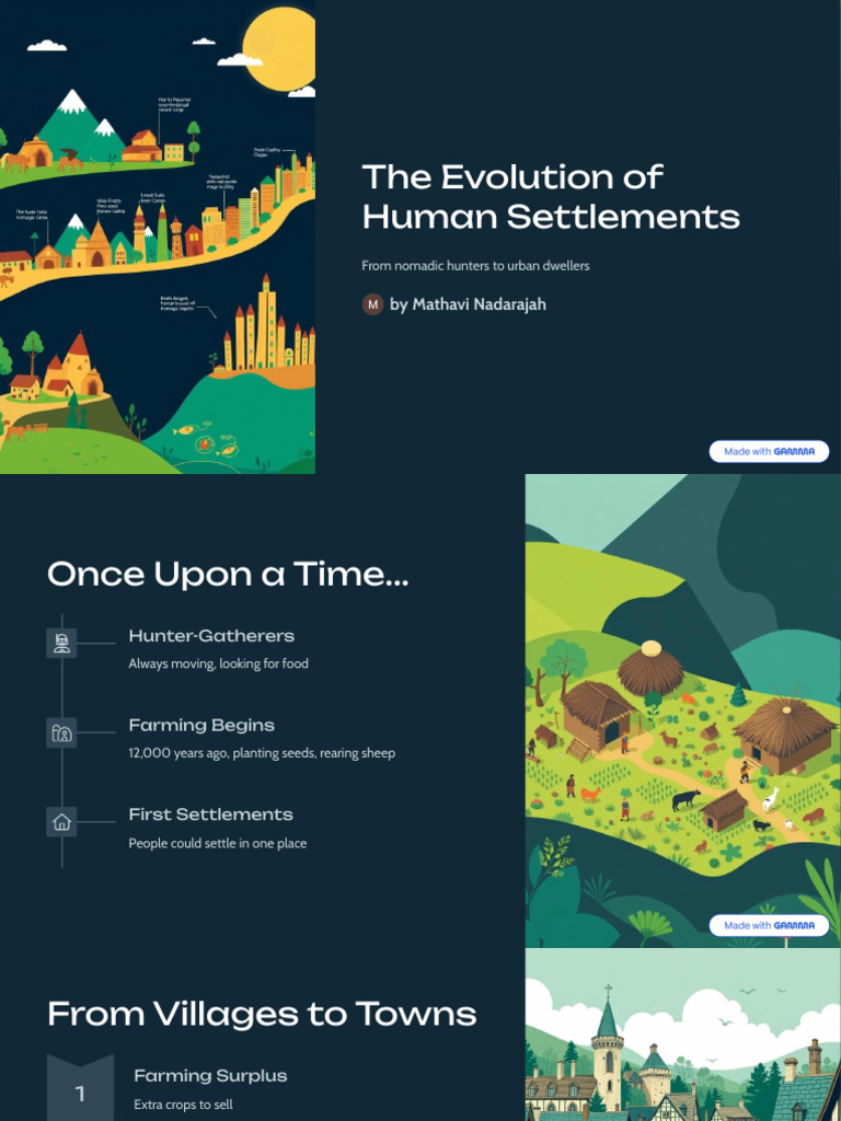The Evolution of Human Settlements | PDF | Urbanization | Slum