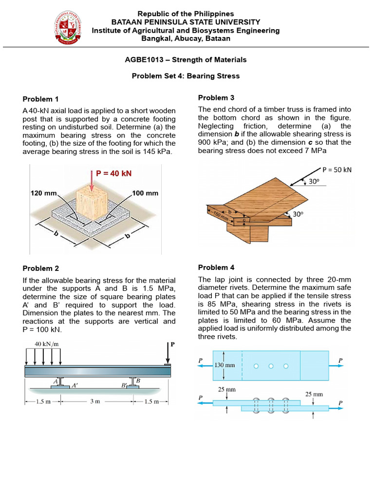Bearing Stress Analysis for Footings | PDF