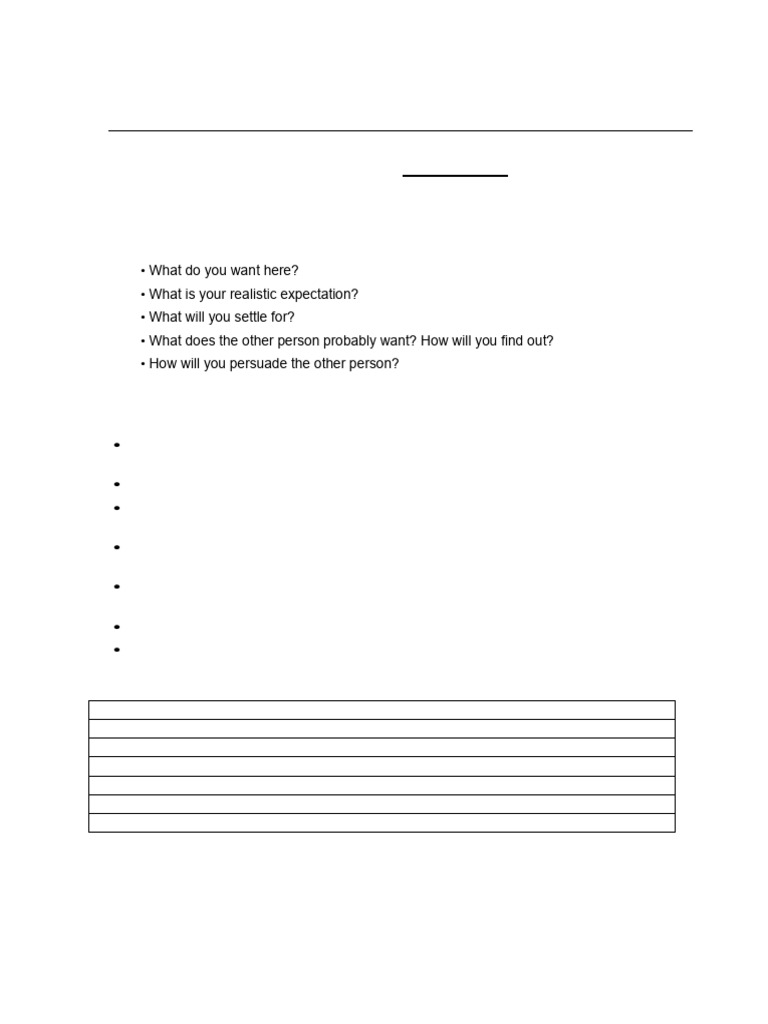 Negotiation Activity - Packs Incorporated | PDF