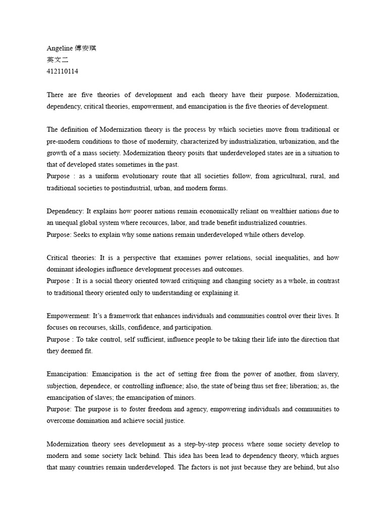 development communication | PDF | Modernization Theory | Feminism