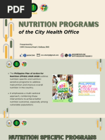 DOH Nutrition Program Overview | PDF | Micronutrient | Malnutrition