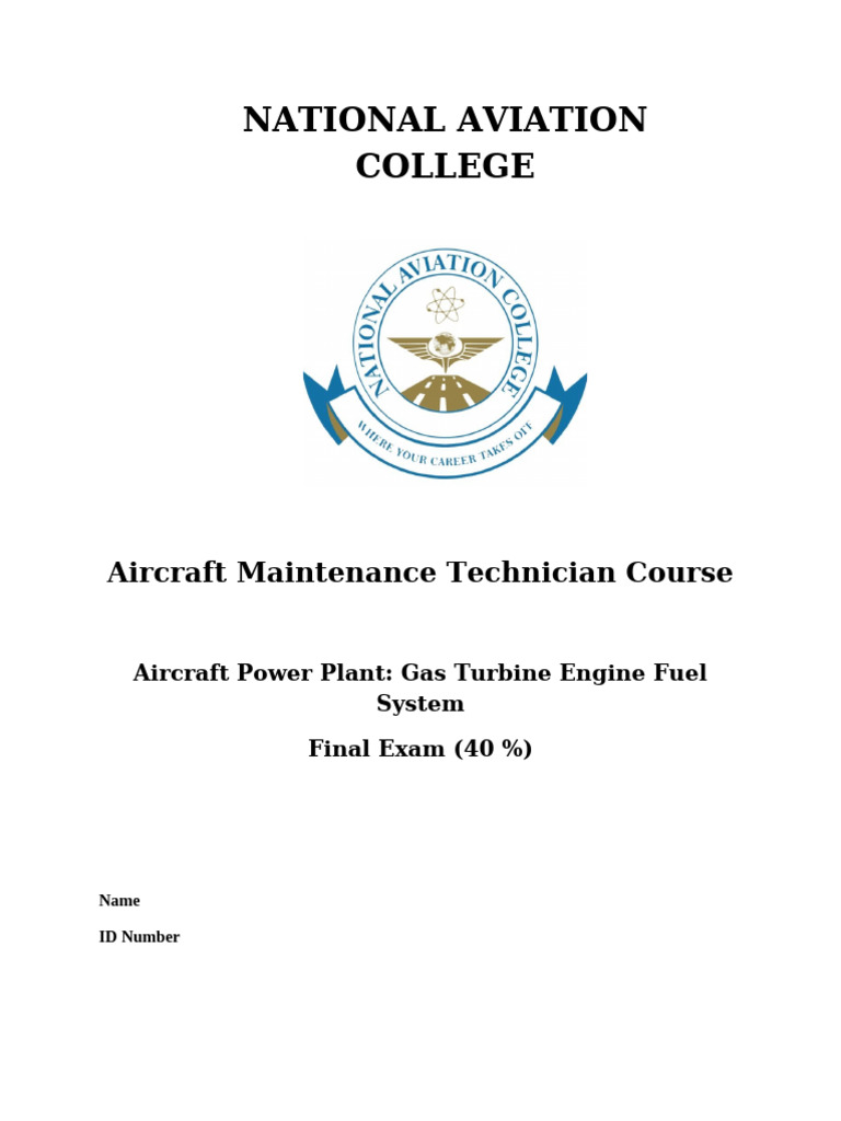 GTE Fuel System Exam Questions | PDF | Fuels | Combustion