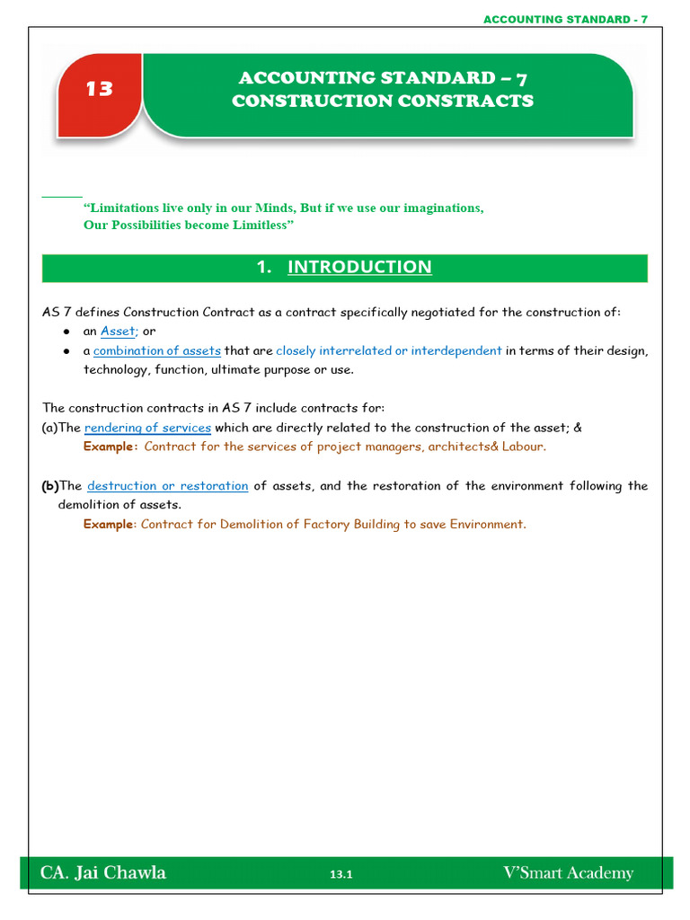 As 7 - Construction Contracts | PDF | Profit (Economics) | Revenue