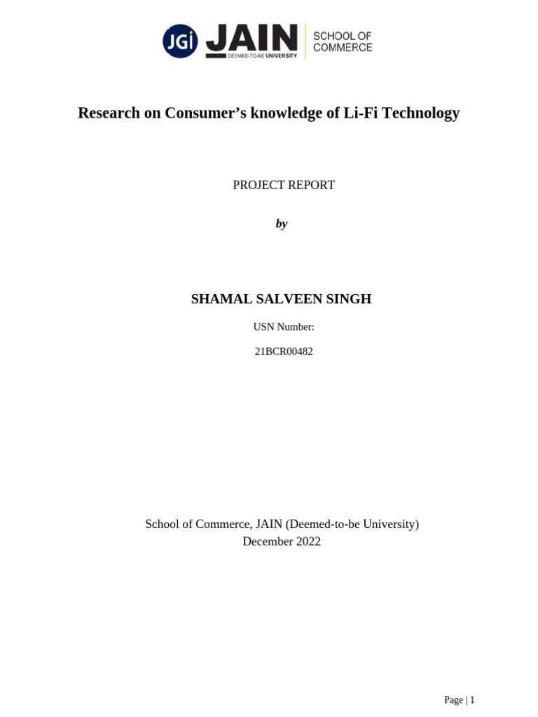 6th Sem LI-Fi Technology Research Paper Final | PDF | Wi Fi | Radio