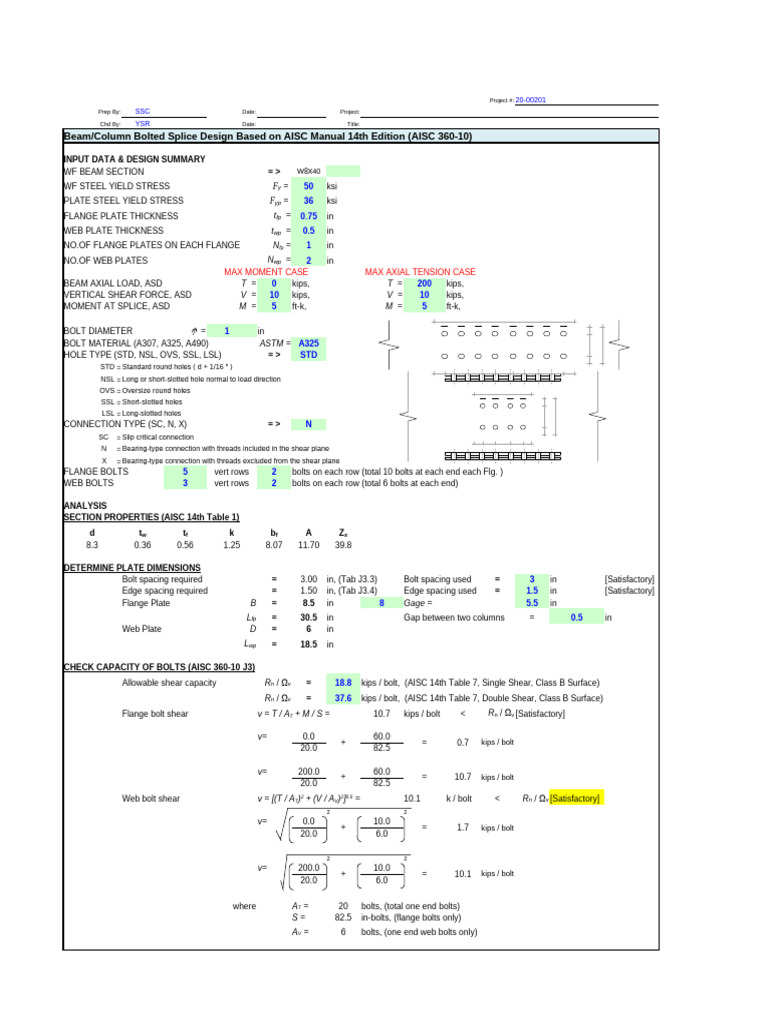 (9.) Column Splice Calculations | PDF | Beam (Structure) | Classical Mechanics