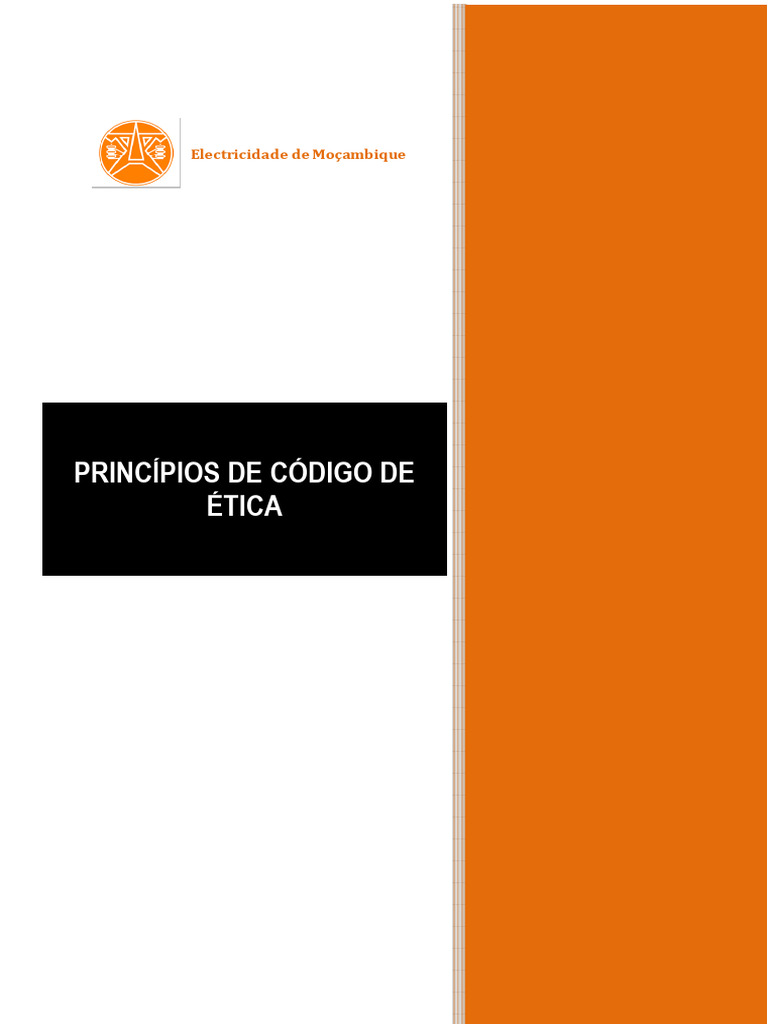 Princípios Do Código De ética Da Edm Pdf Moralidade Gestão De