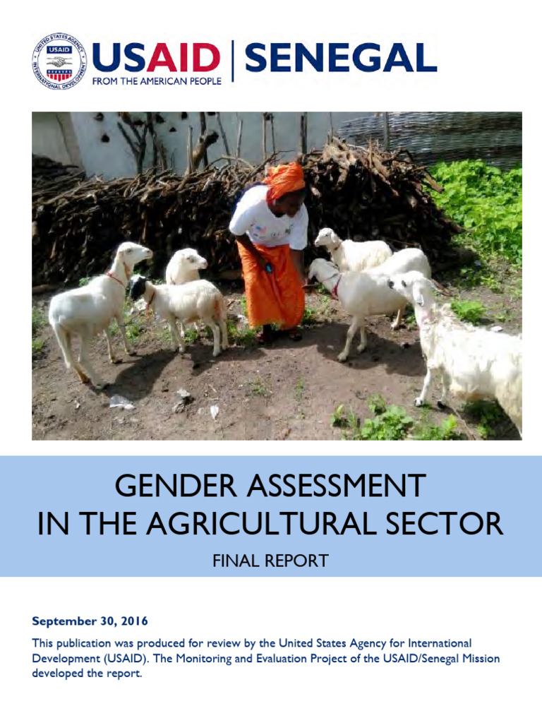 senegal Gender-Assessment-in-Agricultural-Sector-Senegal-1 | PDF ...