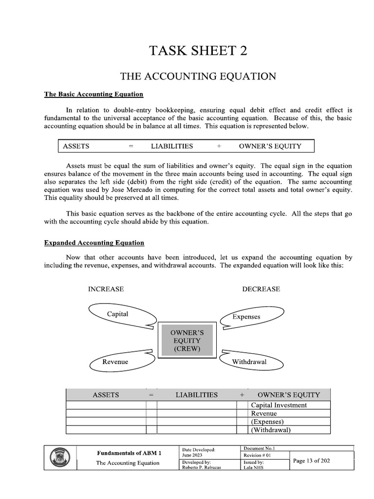 Tasksheet 2 Fabm | PDF