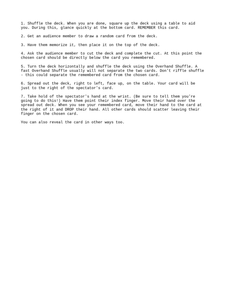 Abracadabra This Is Your Card | PDF