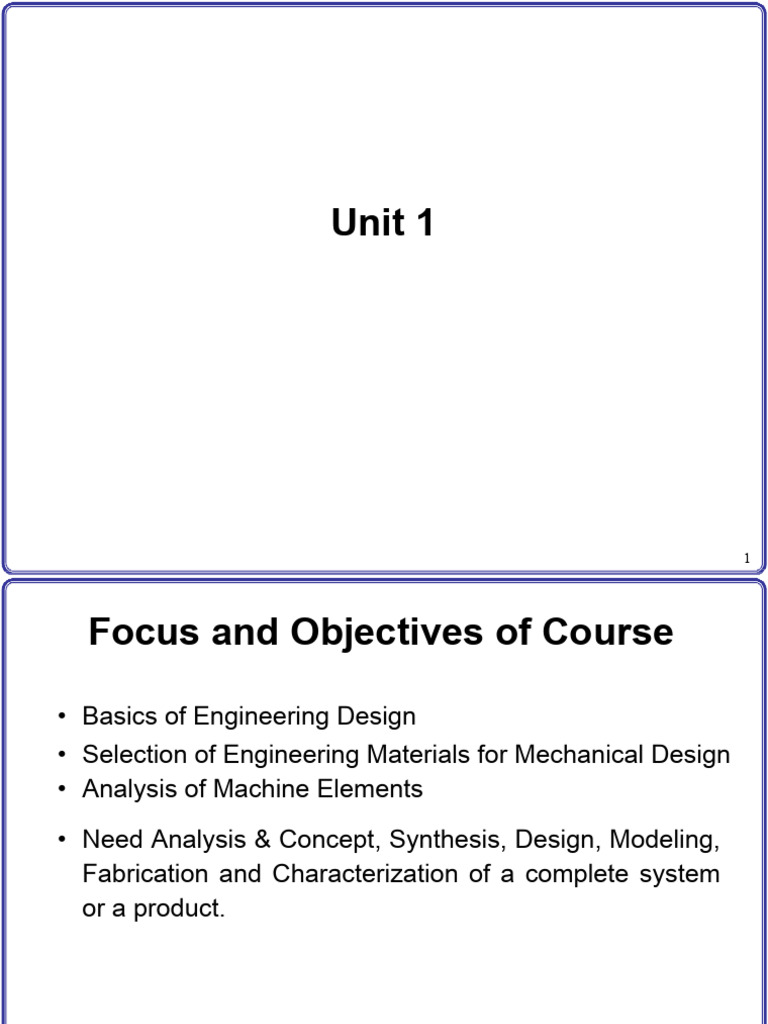 UNIT 1 COMPUTATIONAL DESIGN | PDF | Engineering | Force
