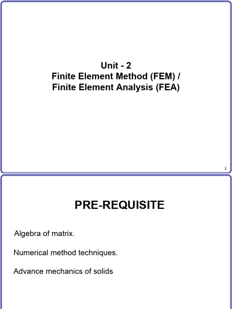 Unit 2 COMPUTATIONAL DESIGN | PDF | Finite Element Method | Heat Transfer