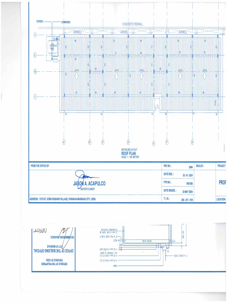 Roof Plan Water Layout | PDF