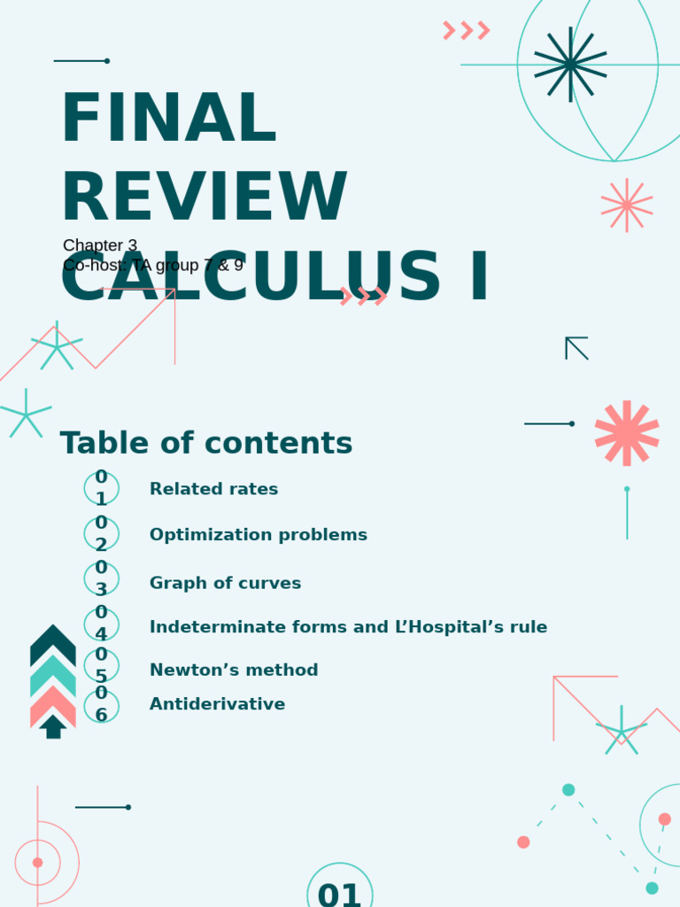 TA Review Cal1 - Final | PDF | Integral | Calculus