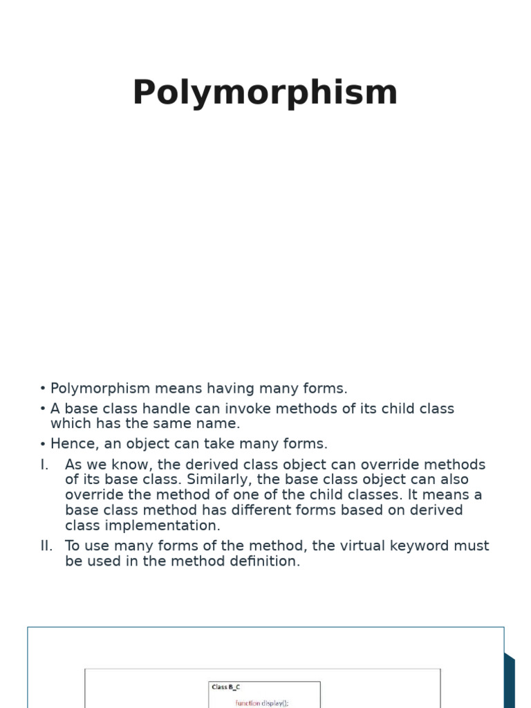 Polymorphism | PDF