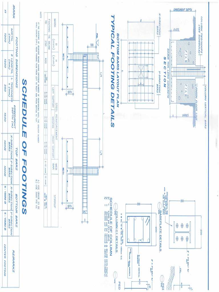 Footing Detail 1 | PDF