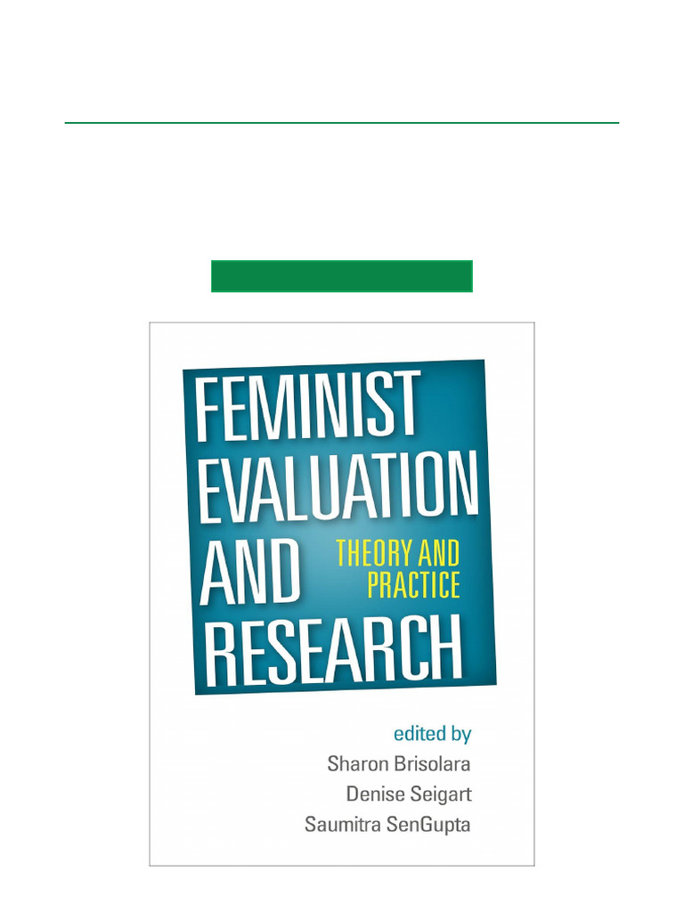 Feminist Evaluation and Research Theory and Practice - 1st Edition No-Wait Download | PDF ...