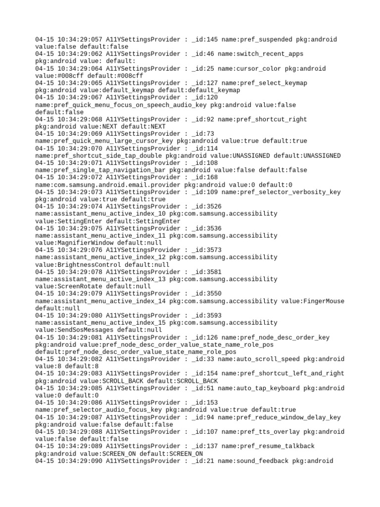 a11yProvider Log | PDF | Embedded Linux | Consumer Electronics