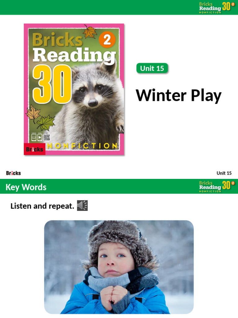 Winter Play Activities and Vocabulary | PDF | Learning | Linguistics