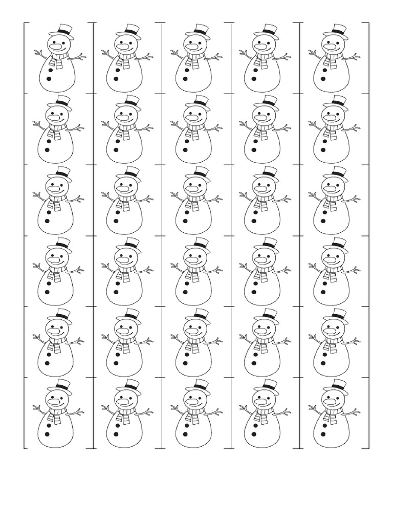 5 little snowman | PDF