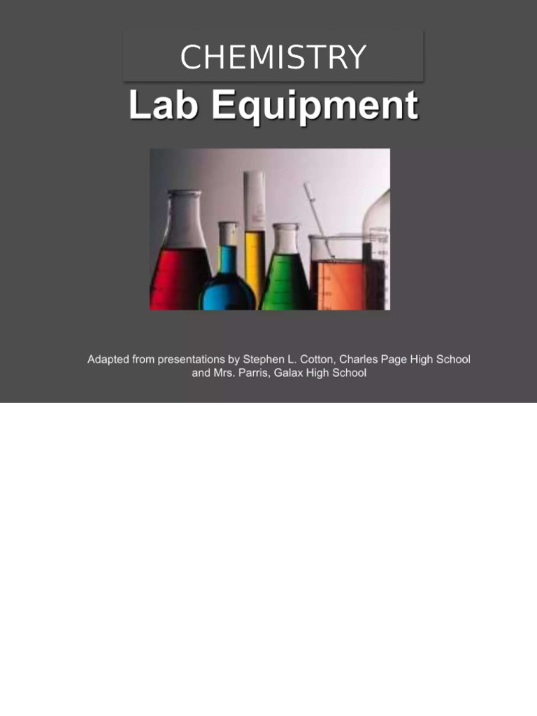 Laboratory Equipment | PDF