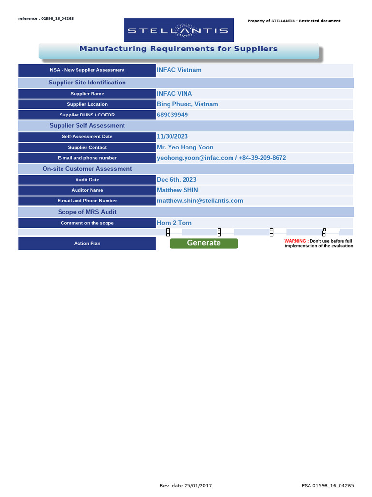 NSA Template - 개선 일정 - 구매본부.xlsm-INFACLIB-d7694660-v1-f1 | PDF | Audit ...