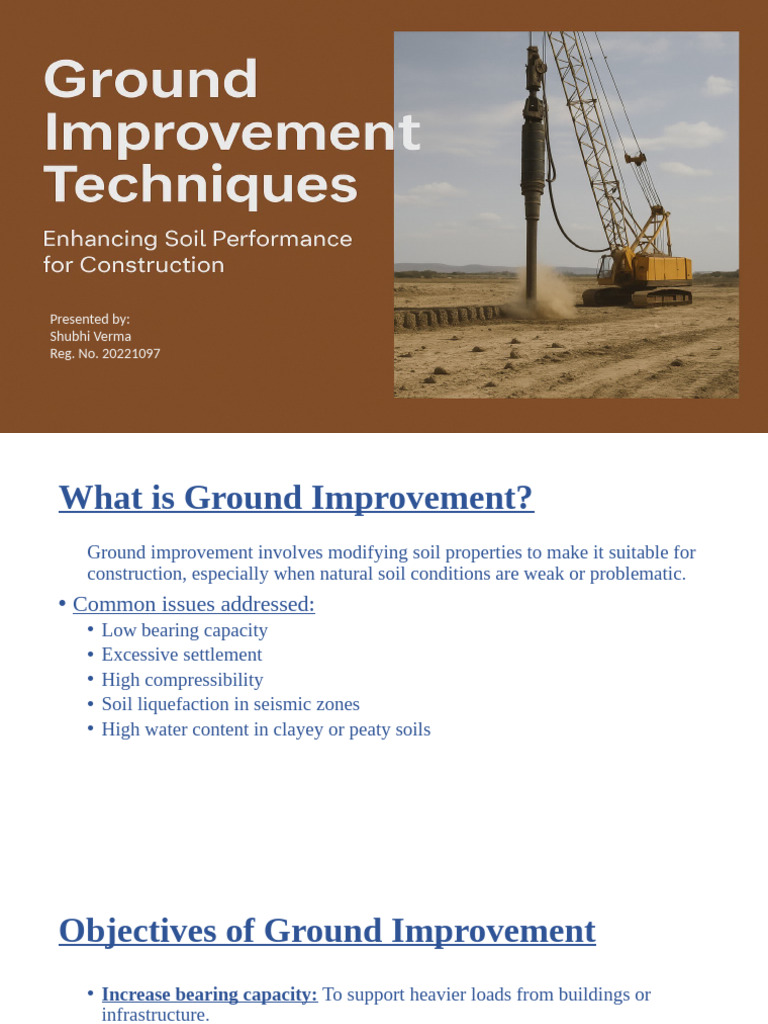 Ground improvement techniques | PDF | Civil Engineering | Soil