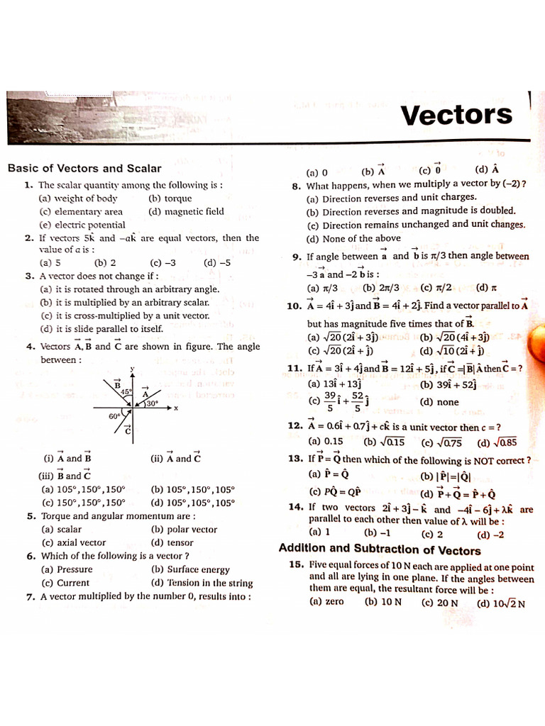 Vectors - Physics | PDF