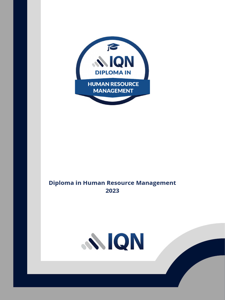 IQN_Diploma in Human Resource Management_Cours (1) | PDF | Human Resource Management | Talent ...