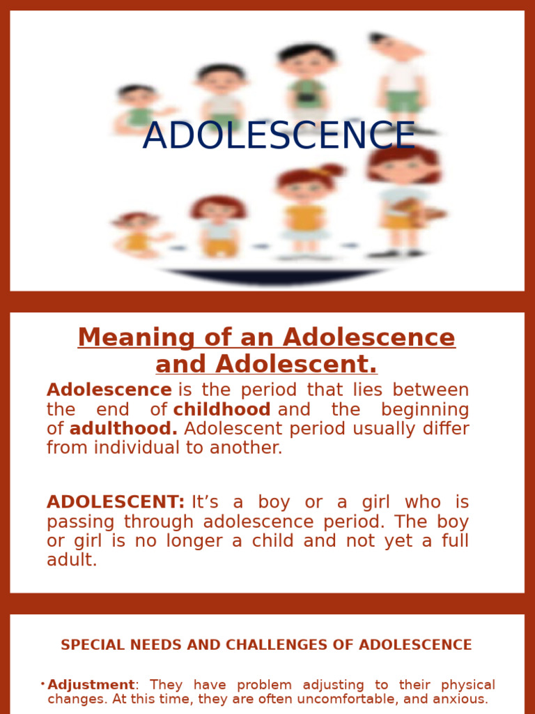 Adolescence Week 5 | PDF