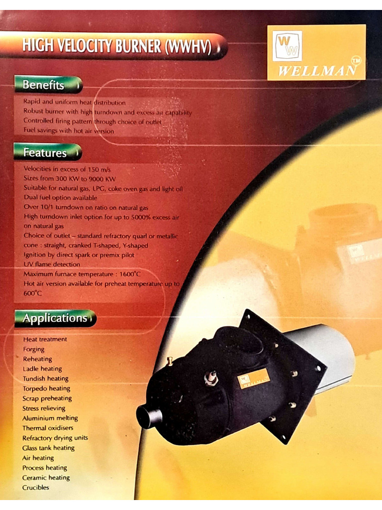 WWL High Velocity Burner | PDF
