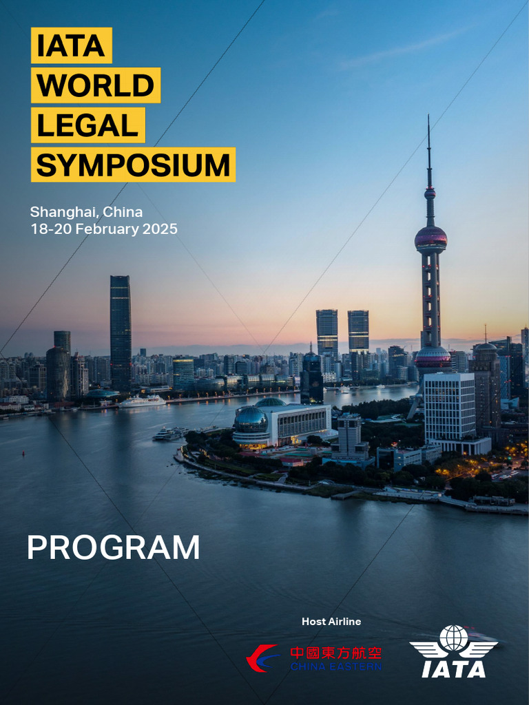 IATA World Legal Symposium 2025 Agenda | PDF | Taxes | Alternative ...