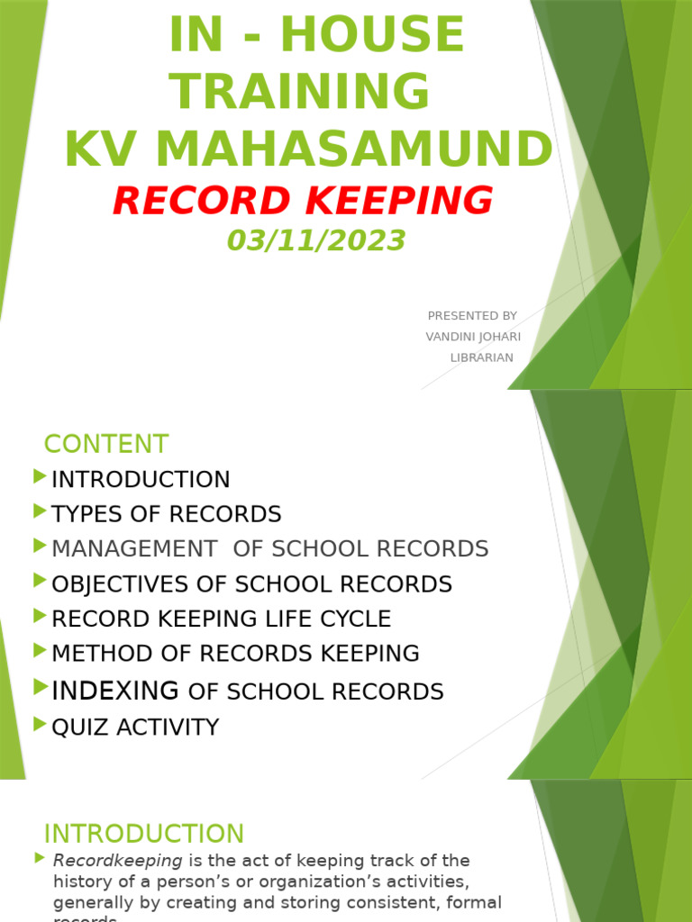 Record Keeping | PDF | Records Management | Libraries
