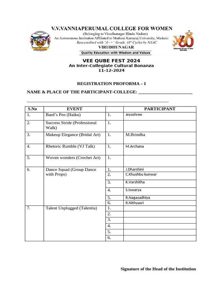 Proforma 1 2024 | PDF