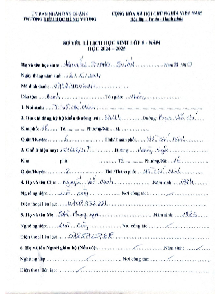 Syll Học Sinh | PDF