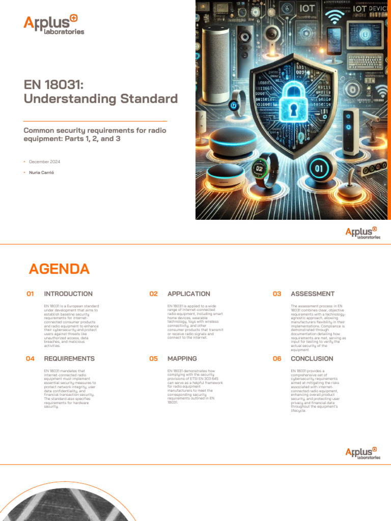EN 18031: Cybersecurity Standards Overview | PDF | Computer Security ...
