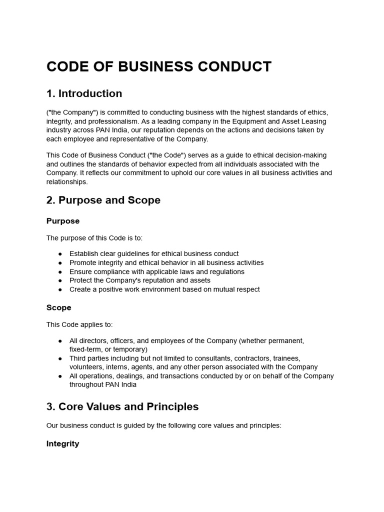 Code of Business Conduct | PDF | Trade Secret | Intellectual Property