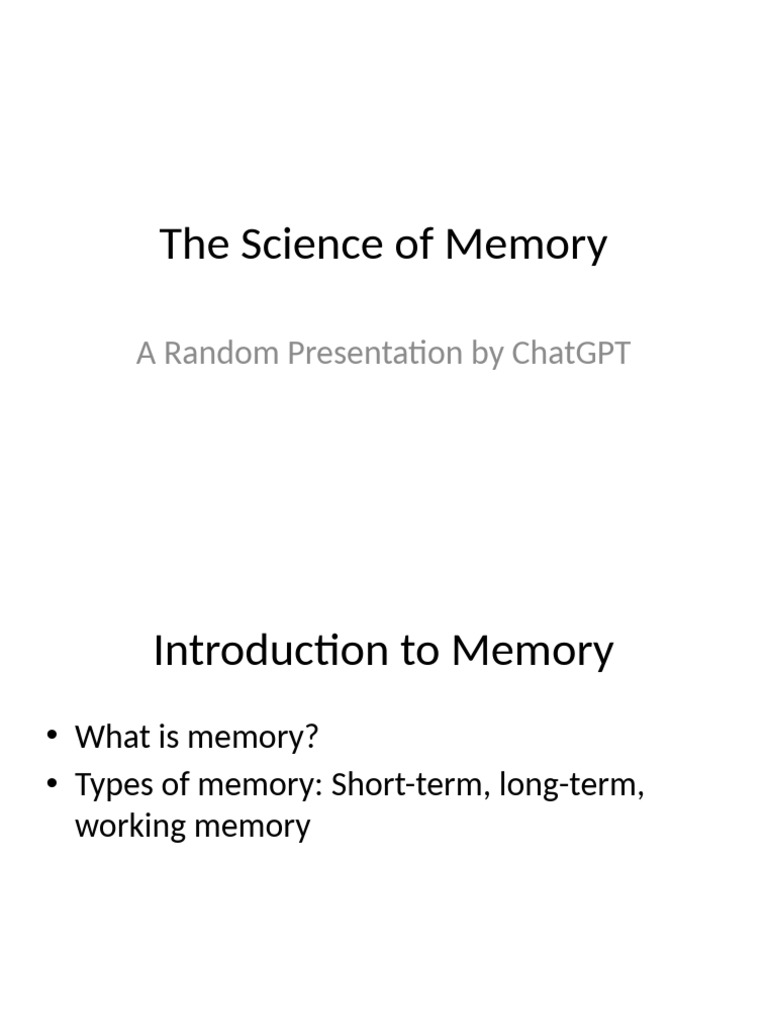 The Science of Memory | PDF