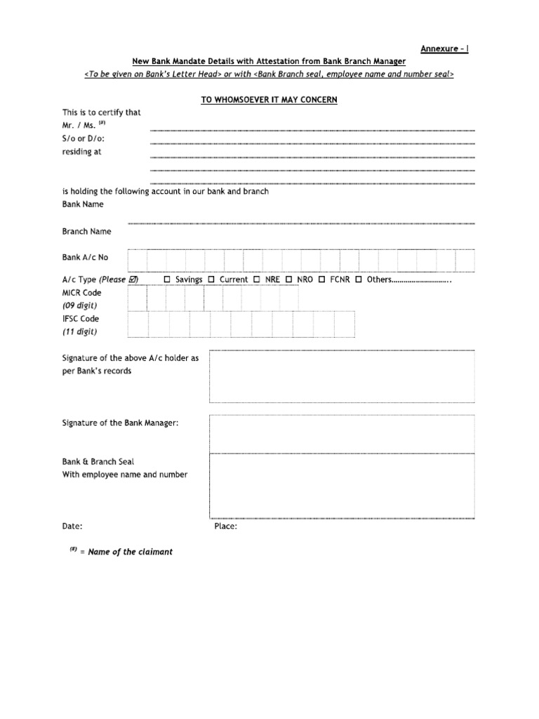 Karvy Annexure - 1 Signature Verification | PDF