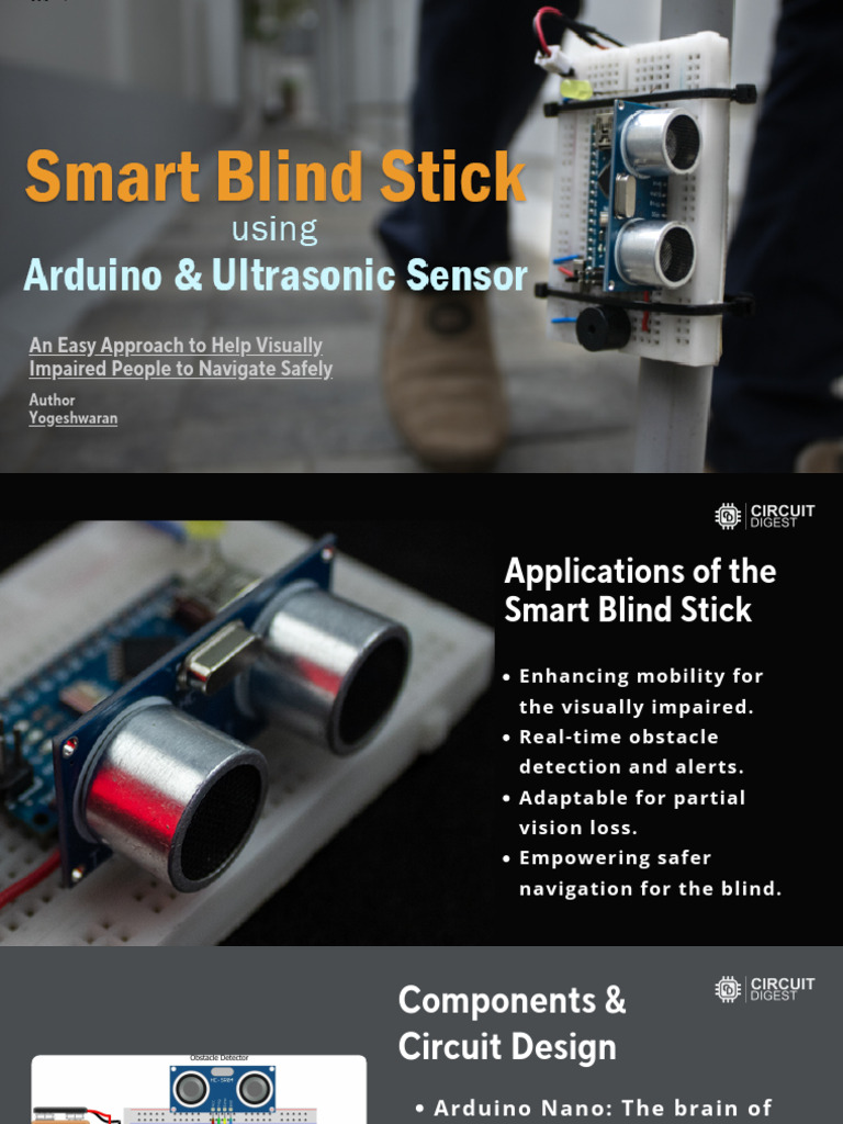 Build Blind Stick Using Arduino Nano and Ultrasonic Sensor | PDF | Visual Impairment | Ultrasound