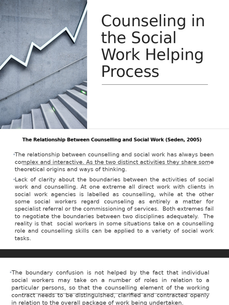 Counseling in The Social Work Helping Process | PDF