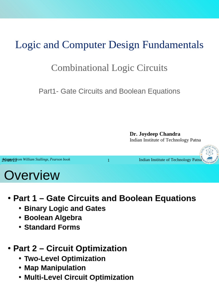 Lec 5a DigitalDesign | PDF | Logic Gate | Algebra