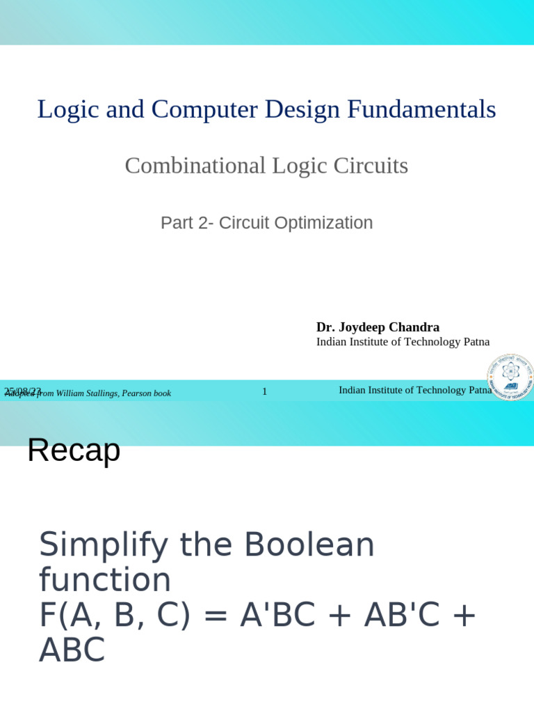 Lec 5b DigitalDesign | PDF | Logic | Applied Mathematics