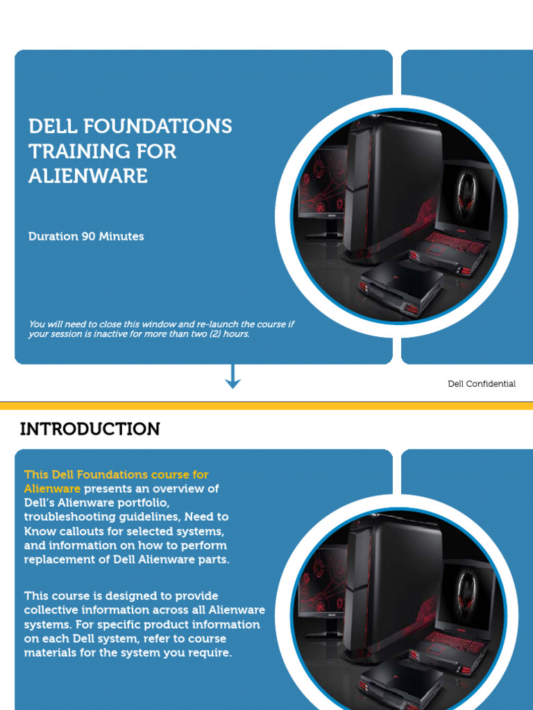 Alienware Systems Training Overview | PDF | Bios | Booting