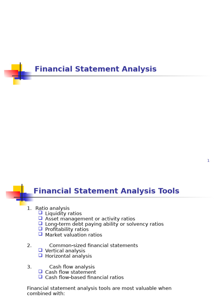 Slides - Financial Statement Analysis 2 | PDF | Expense | Dividend